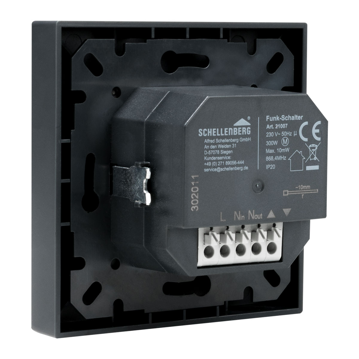 Funk-Rolladenschalter Unterputz