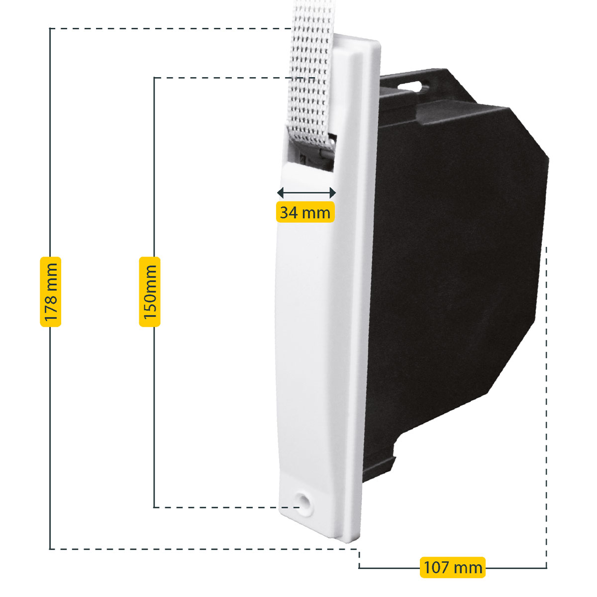 Einlasswickler MINI Lochabstand 15cm für Spanien